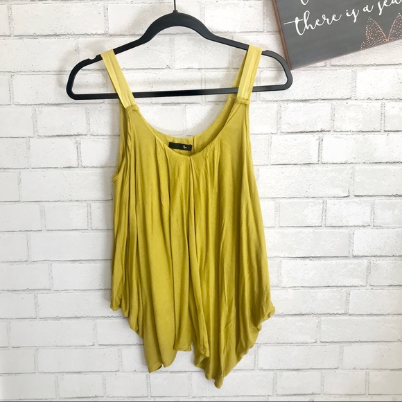 Ryu | Tops | Ryu Strappy Rayon Tank Top Draped Mustard | Poshmark
